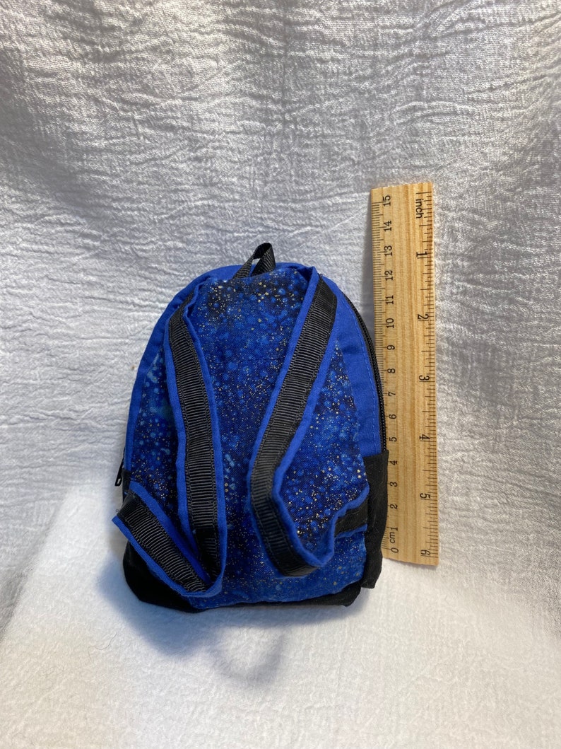 Handmade 18 Inch Doll Backpack: Blue Galaxy Print, School Supplies - Etsy
