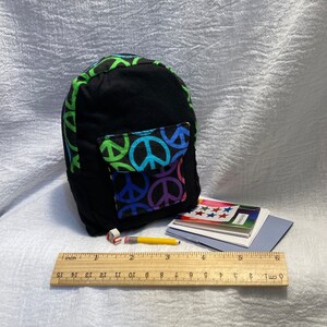 18 Inch Doll Backpack/teddy Bear Backpack/peace Sign Backpack/back to ...