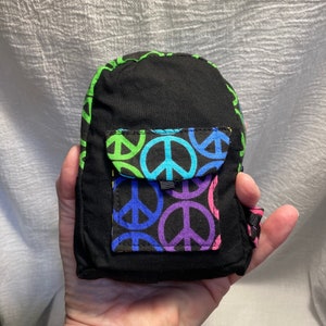 18 Inch Doll Backpack/teddy Bear Backpack/peace Sign Backpack/back to ...