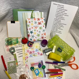 18 Inch Doll School Supplies Deluxe Set/doll School Book/teddy Bear ...