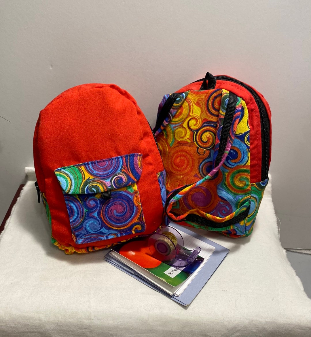 Bright Swirly 18 Inch Doll Backpack/teddy Bear Backpack/doll Back to ...