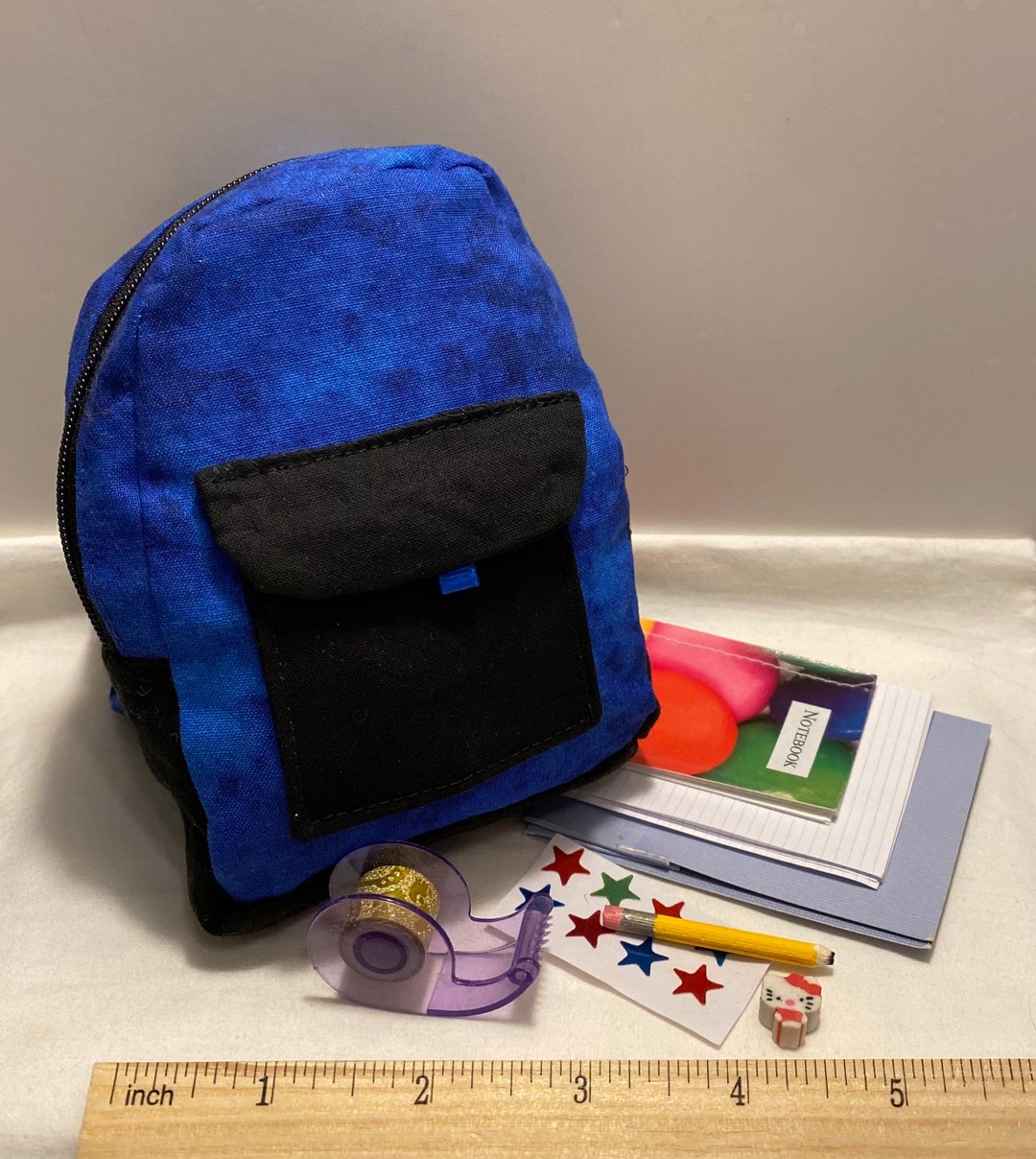 Blue Cloud 18 Inch Doll Backpack/royal Blue Teddy Bear School - Etsy