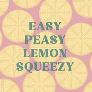 Easy Peasy Lemon Squeezy Printable Wall Art – Fun Retro Kitchen Decor ...