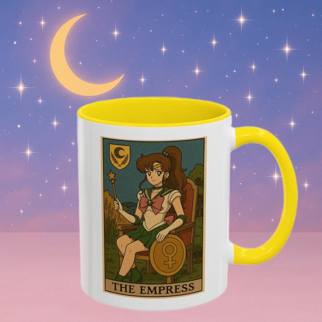 Sailor Jupiter the Empress Tarot Mug, Moon Magical Girl Anime Coffee ...