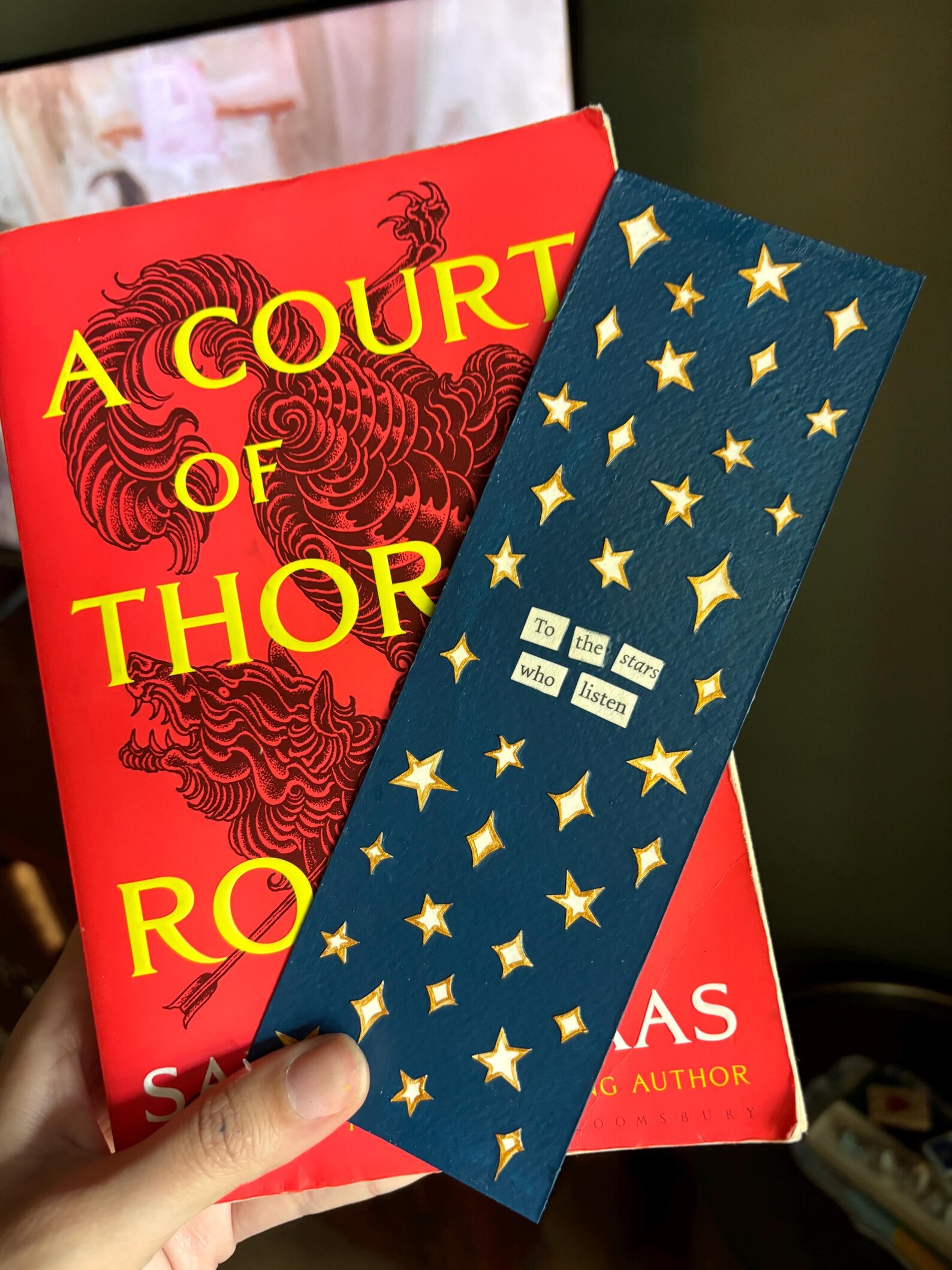 Fantasy Book Bookmark | ACOTAR Inspired Bookmark | Romantasy Bookmark ...