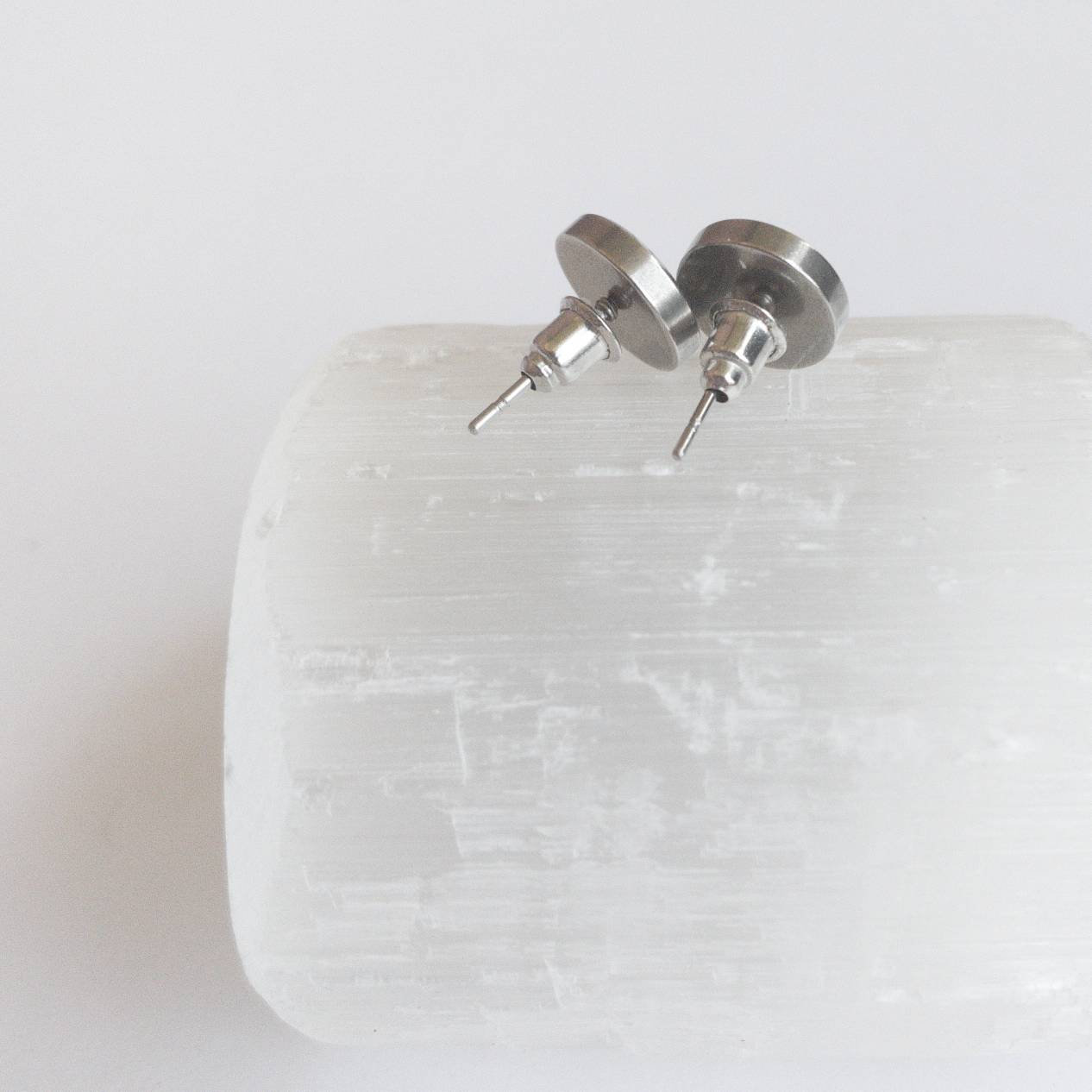 Abalone Shell And Seahorse Stainless Steel Stud Earrings — Sweetellabella