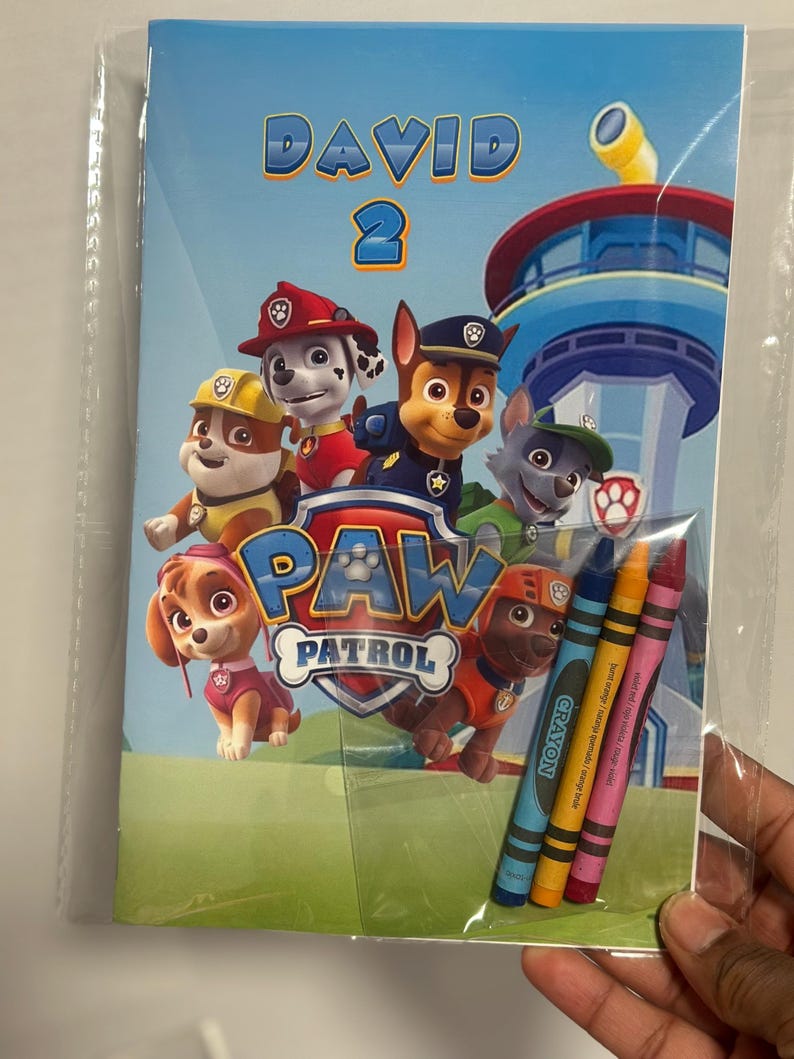 Paw Patrol Coloring Book - Etsy