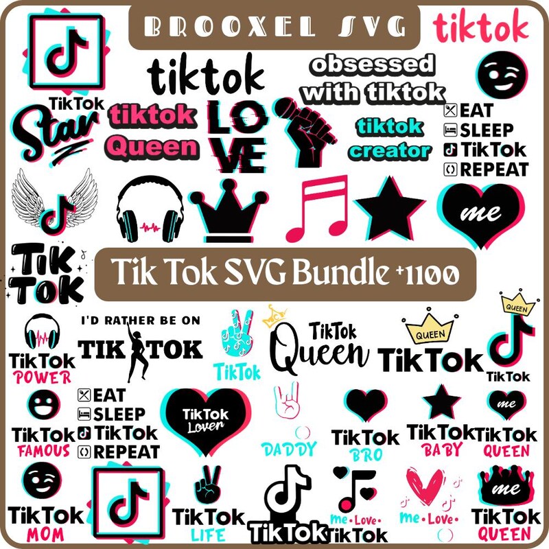 Tik Tok Svg - Etsy