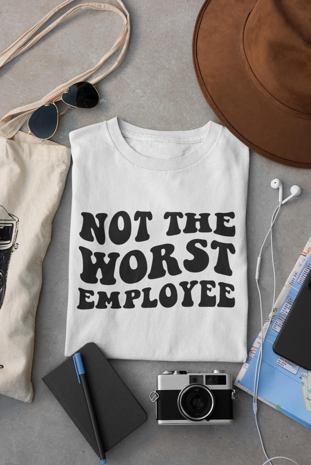 Funny Not the Worst Employee T-shirt: Sarcastic Work Humor Gift SVG PNG ...
