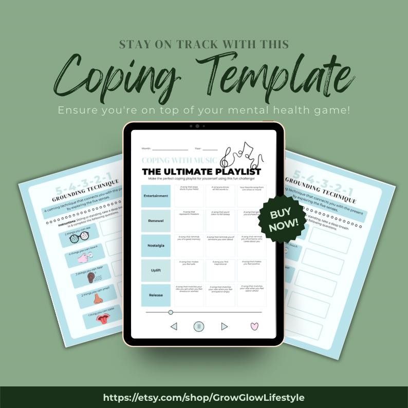 Coping Skills Therapy Worksheets: Mental Health Treatment Activity ...
