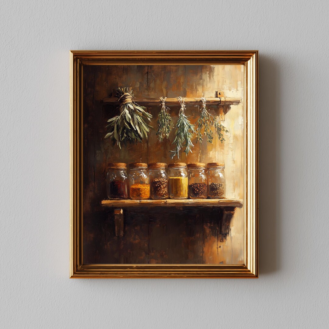 Rustic Glass Jar Still Life, Dark Moody Dutch Masters Inspired Impasto ...
