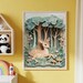 Woodland Deer Printable Art - Minimalist Paper Cut Layered Shadow ...