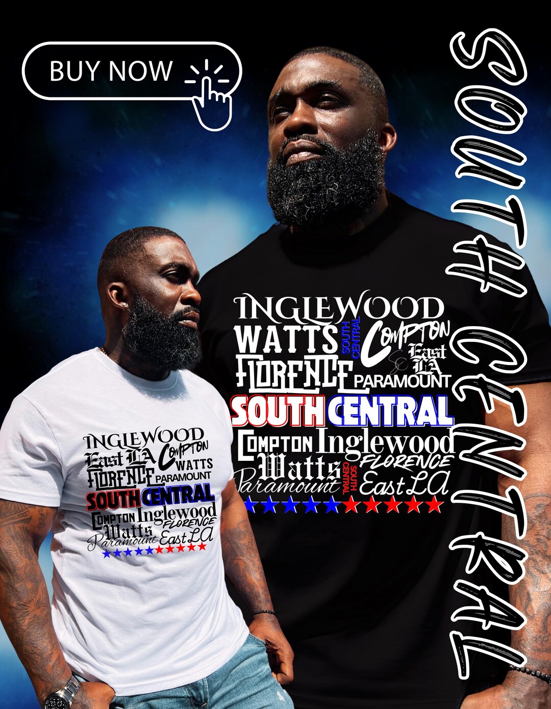 South Central, East LA, LA, Watts, Paramount, Tshirt - Etsy