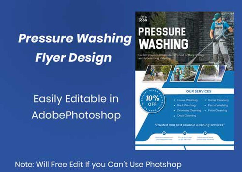 Pressure Washing Flyer - Etsy