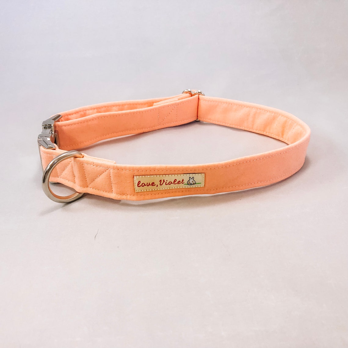 Peach Dog Collar Peach Collar Boy Dog Collar Girl Dog | Etsy
