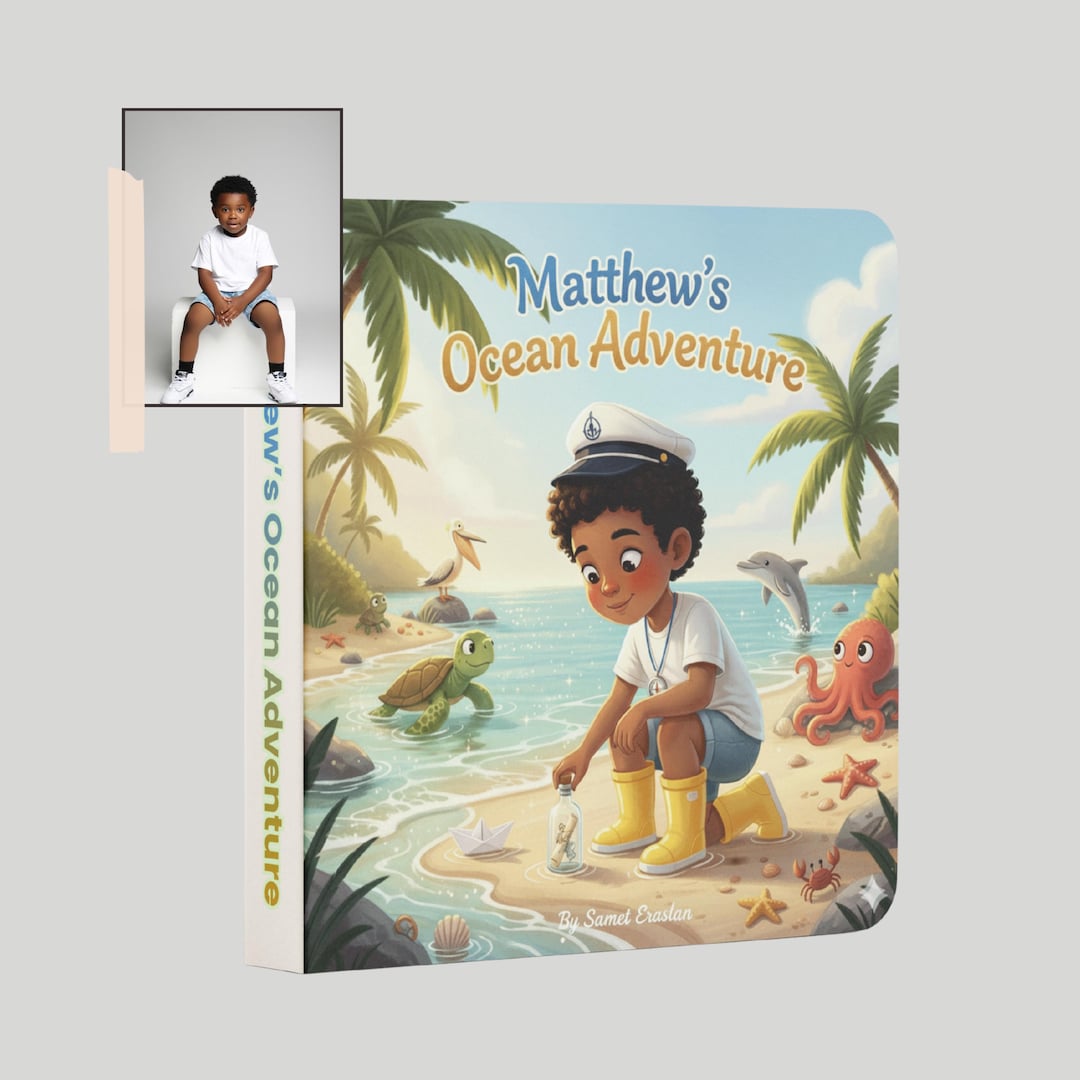 Personalized Kids Storybook • Ocean Adventure, Photo to Character ...