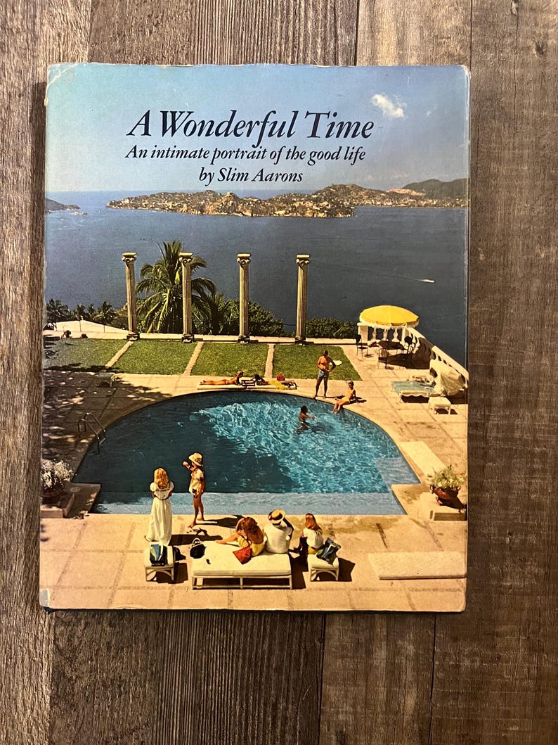 A Wonderful Time, Slim Aarons, Vintage, First Edition 1970 - Etsy