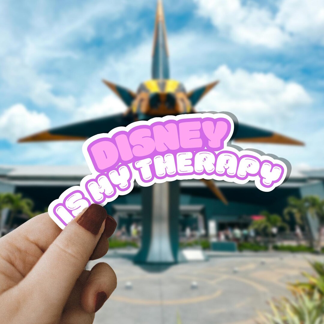 Disney Therapy Sticker | Minimal Disney Sticker | Cute Vinyl Decal for ...