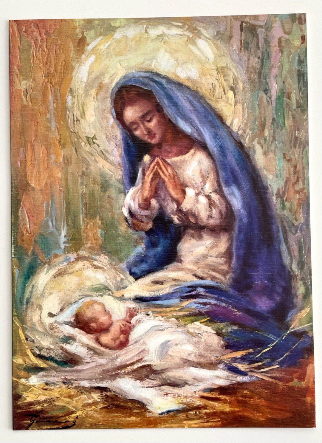 Vintage Spanish Nativity Christmas Cards - Impressionistic Art (set of ...