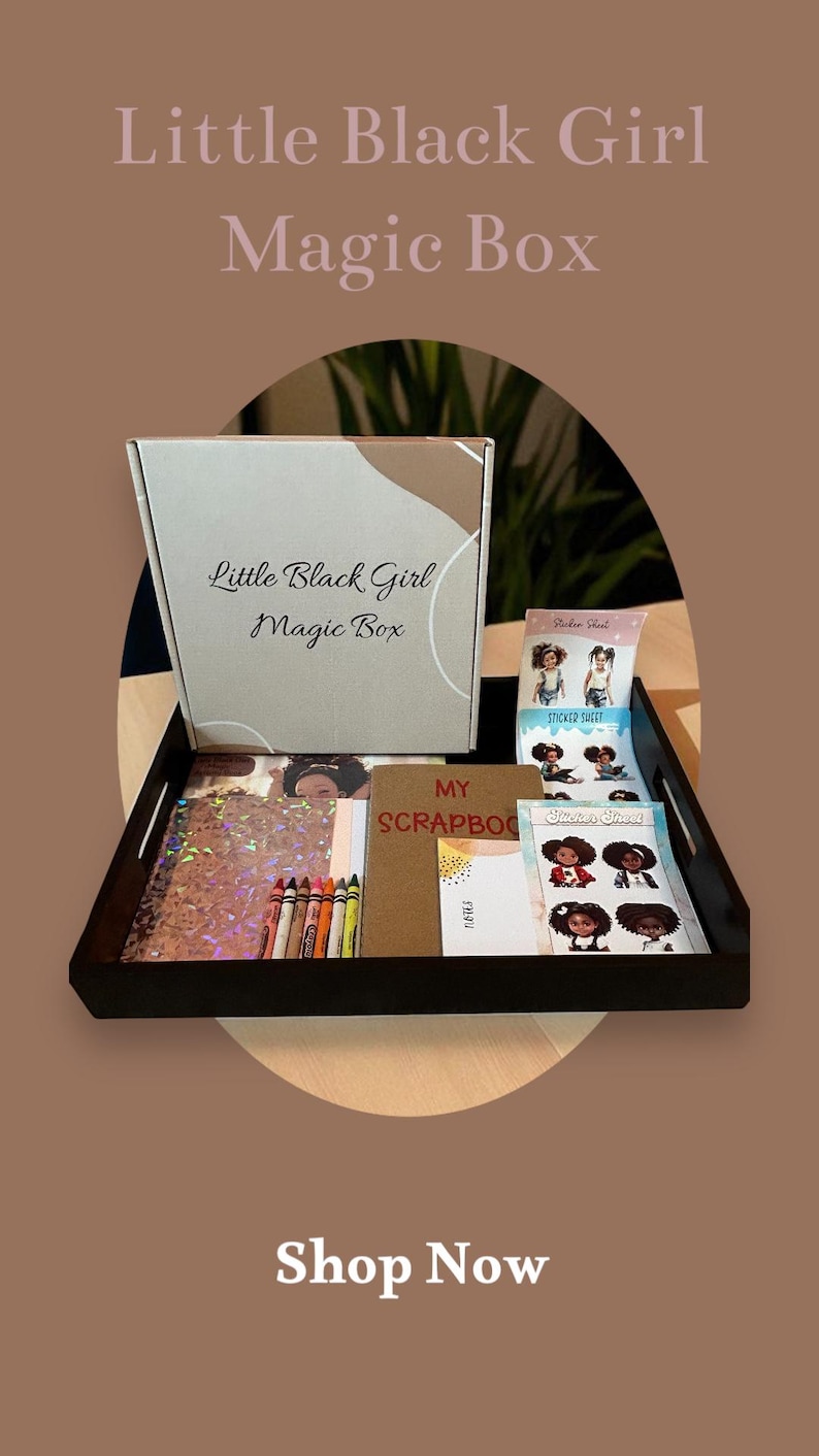 Little Black Girl Magic Box - Etsy