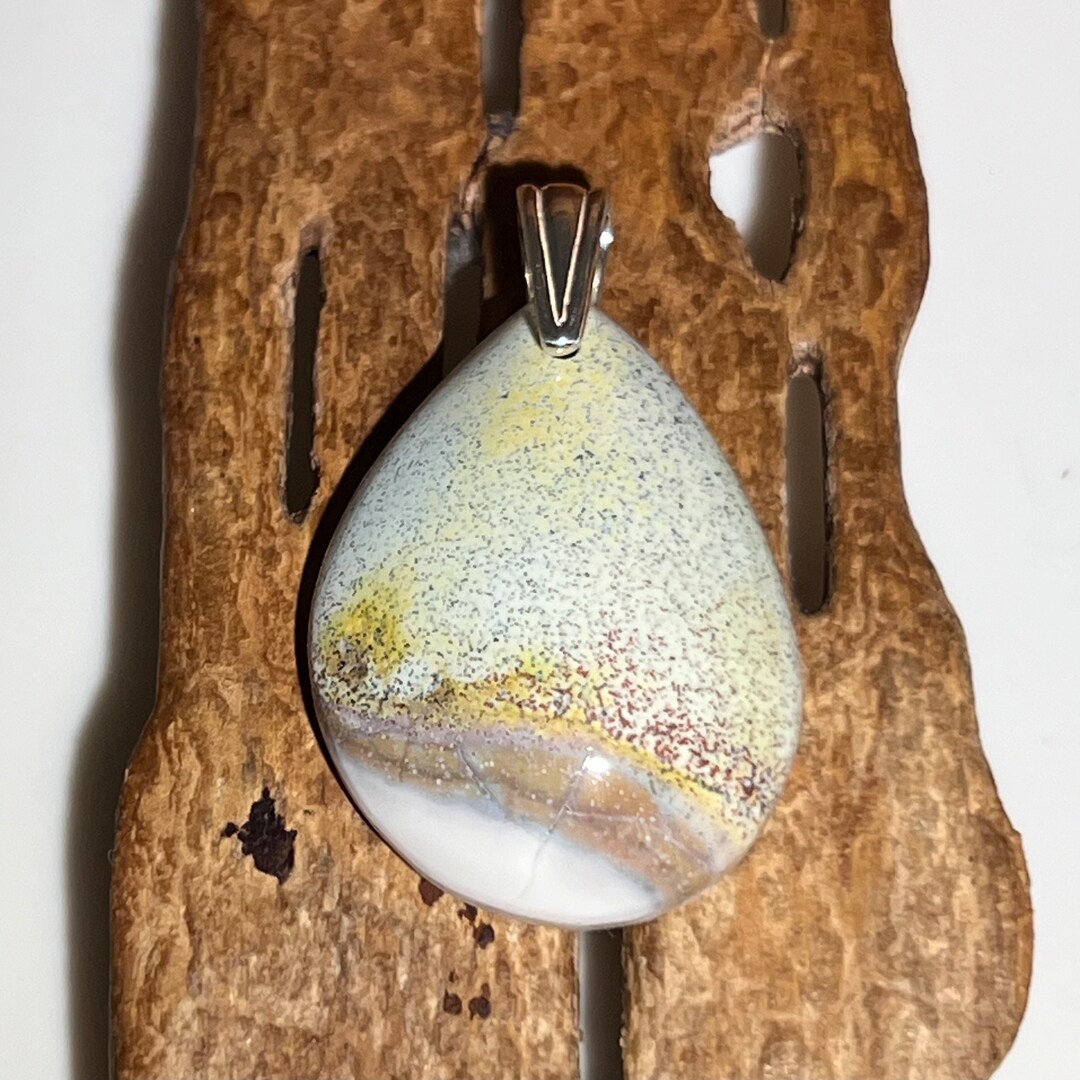 Isle Royale Datolite With Copper Flecks Pendant Upper Michigan - Etsy