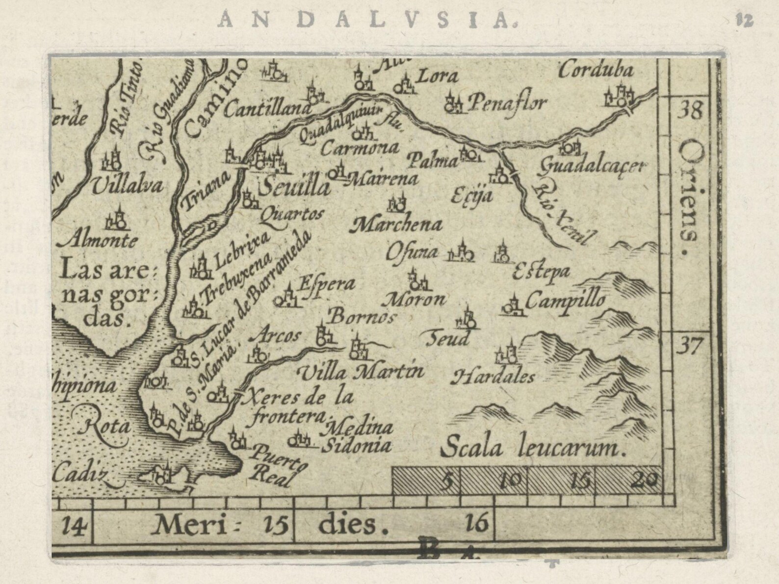 Antique Map of Andalusia Spain Andaluzia, Printable Download, Old ...