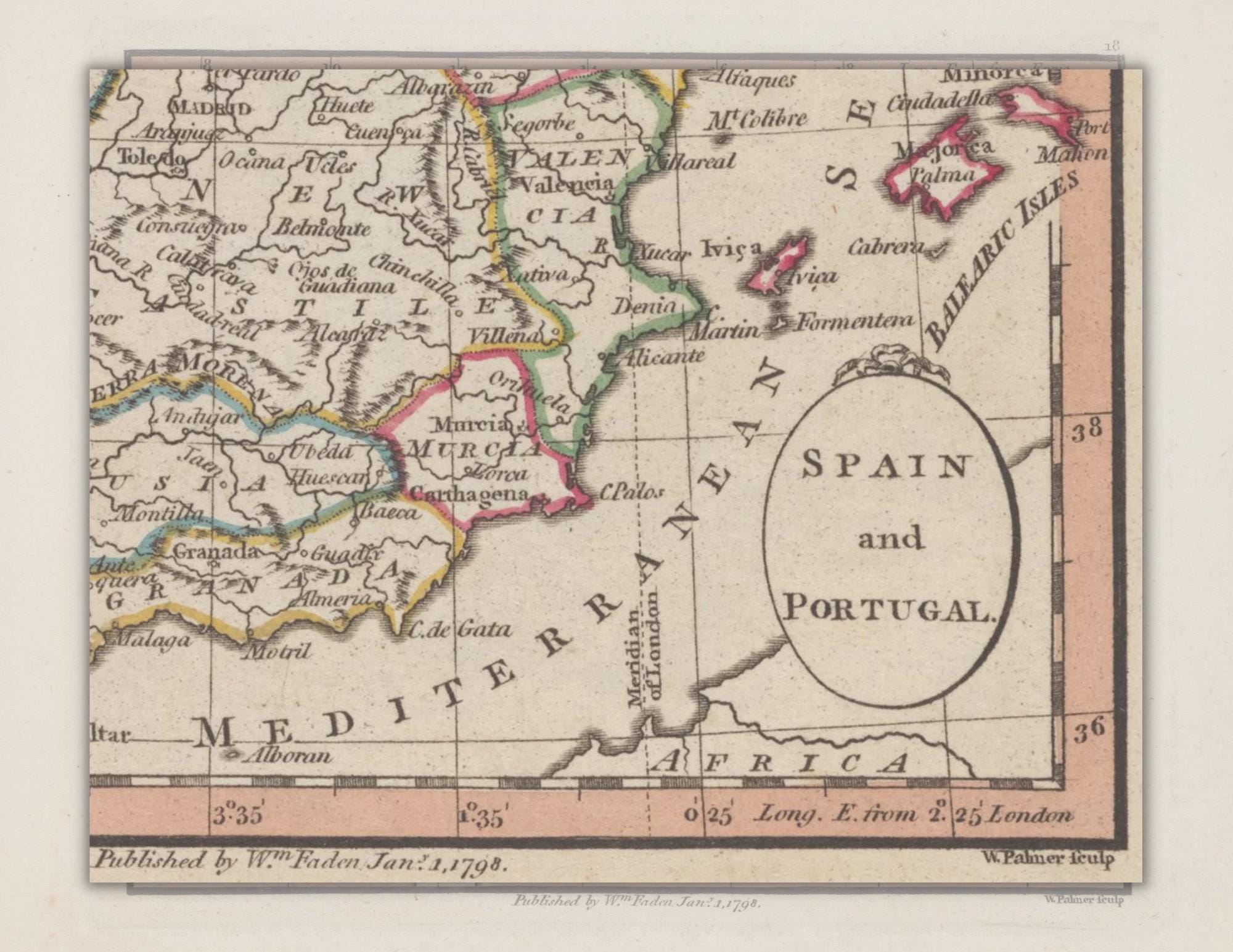 Anitque Map of Spain Set of 3, Printable Download, Old School Cool Maps ...