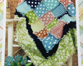 Easy as 1-2-3 Rag Quilt PDF Pattern - Etsy UK