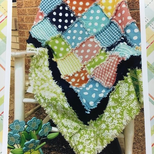 Lazy Days Jelly Roll Rag Quilt Pattern Tutorial Easy to Make - Etsy