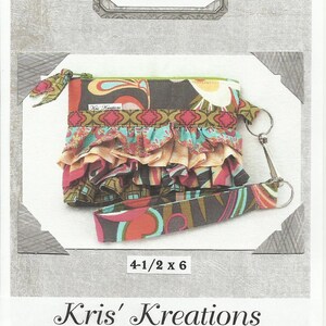 PDF Pattern Ocean Ripples by Kris Kreations, Ruffled Wristlet Purse - Etsy