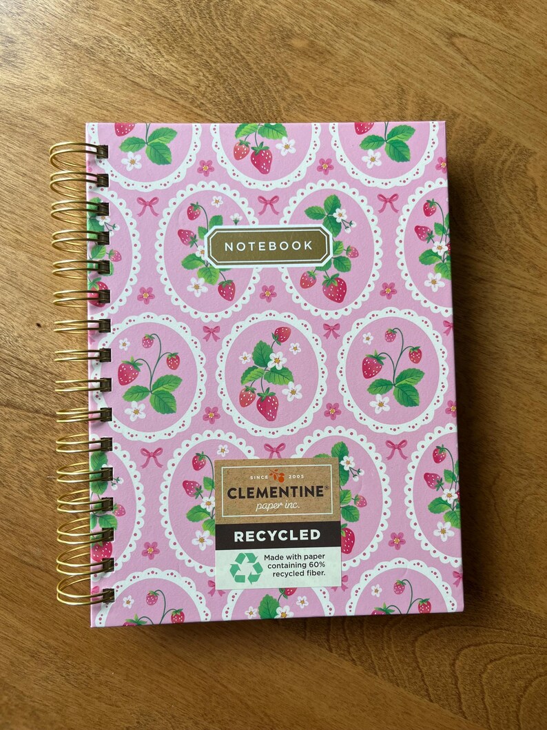 CLEMENTINE Strawberry Floral Office Gift Set – Notebook, Pouch & Lunch ...