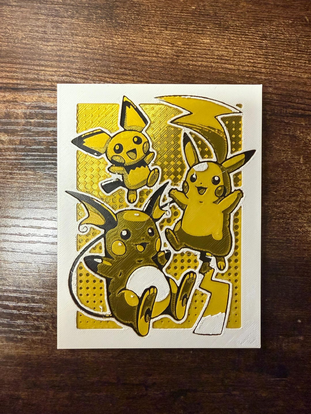 Pichu Pikachu Raichu Pokemon 3D Print Artwork - Etsy