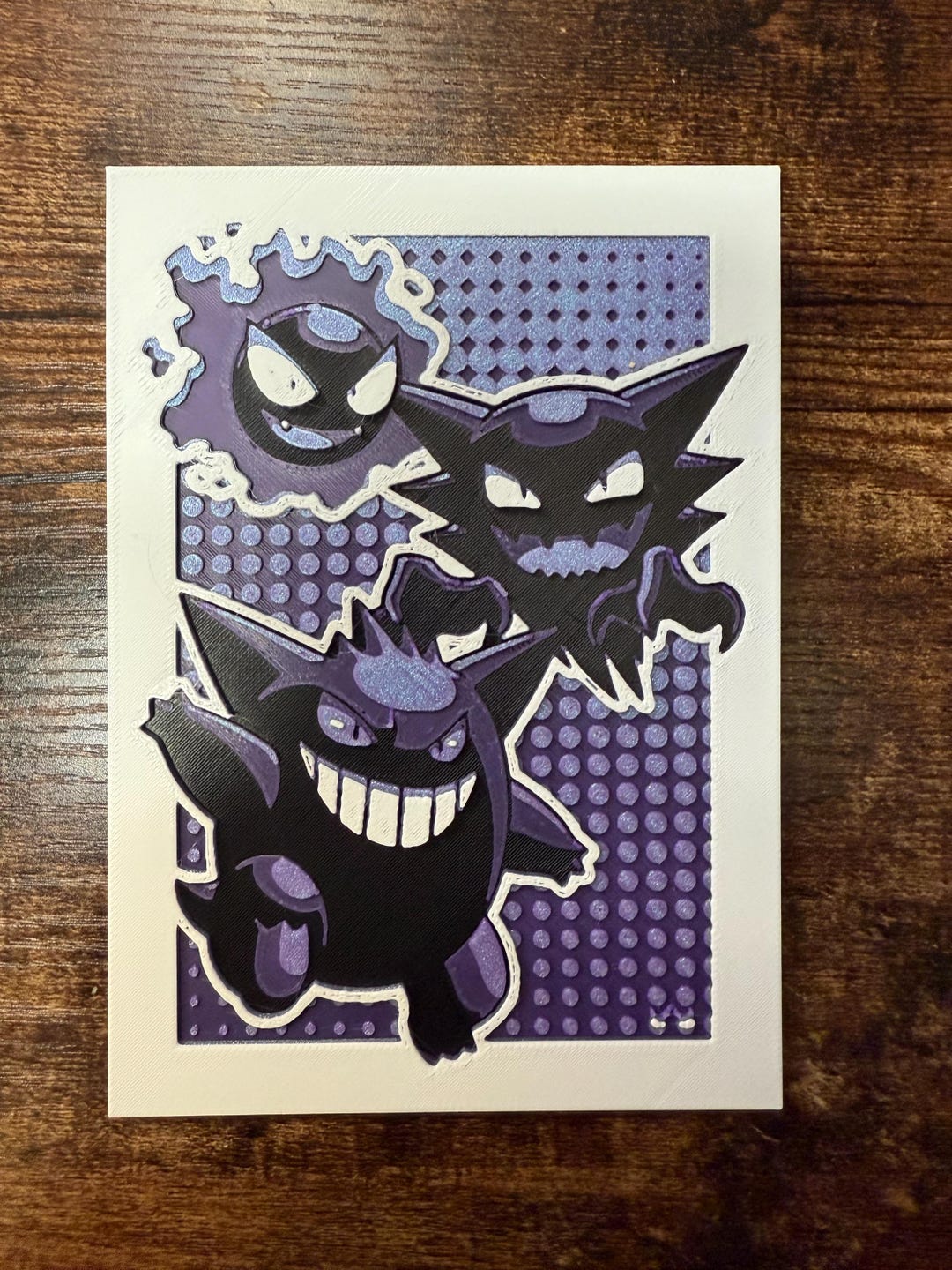 Gastly Haunter Gengar Pokemon 3D Print Artwork - Etsy