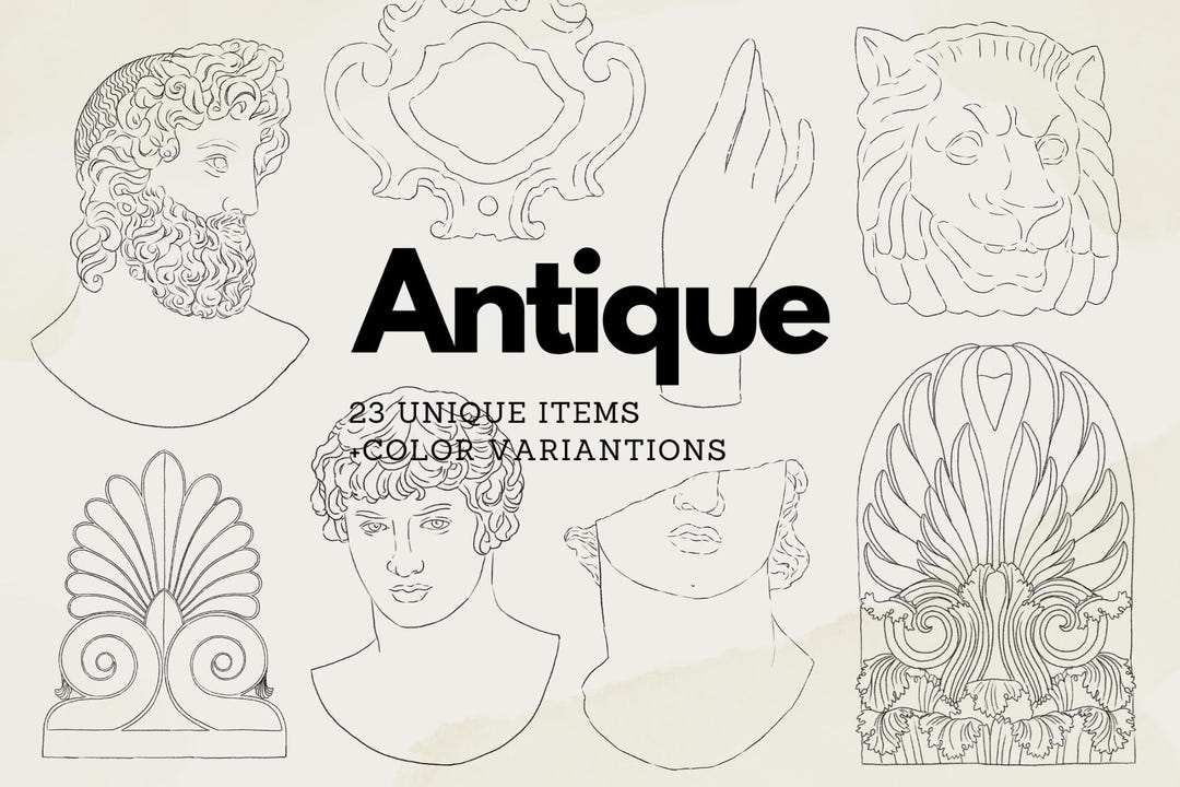 23 Ancient Greek and Roman Artifacts, Sculptures and Statues, Antique ...