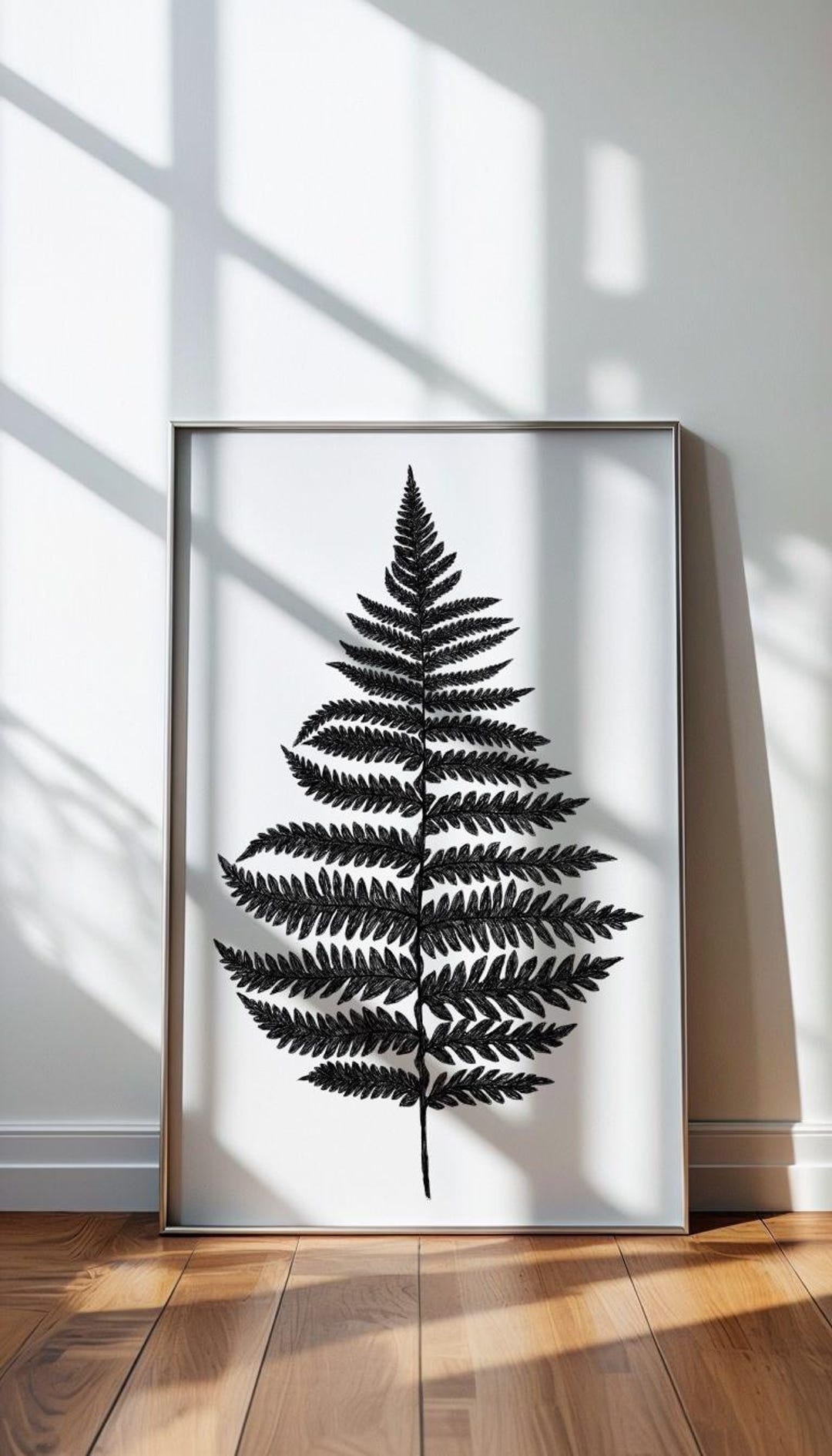 Black Fern Botanical Illustration Wall Art. Instant Download ...