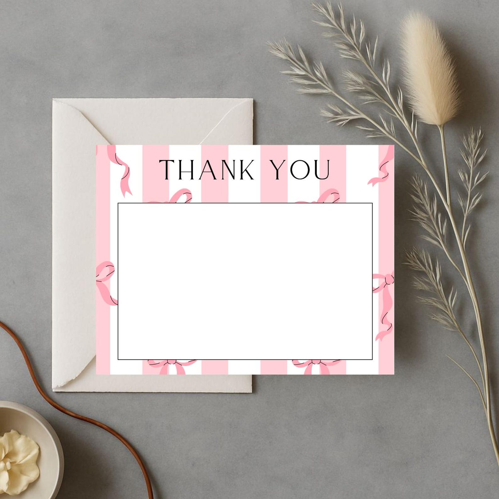 Printable Thank You Card Set – Modern Handwritten Note Cards (digital ...
