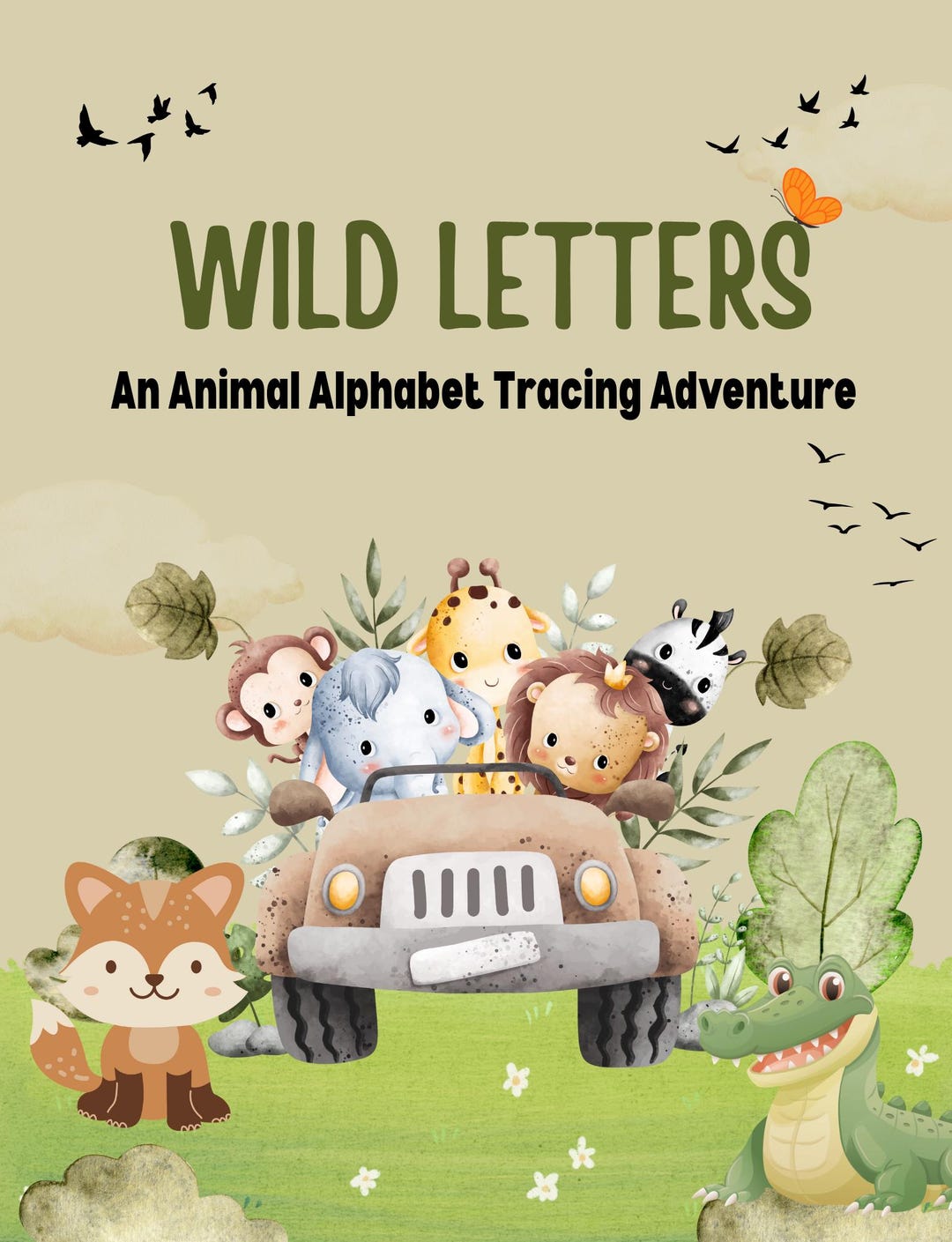 Animal Alphabet Tracing & Coloring Book for Toddlers | ABC Workbook ...
