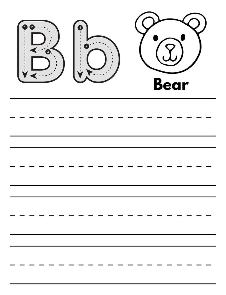 Animal Alphabet Tracing & Coloring Book for Toddlers | ABC Workbook ...