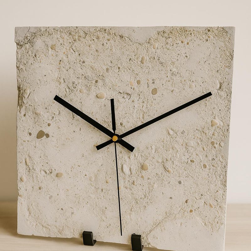 Table Concrete Clock - Etsy