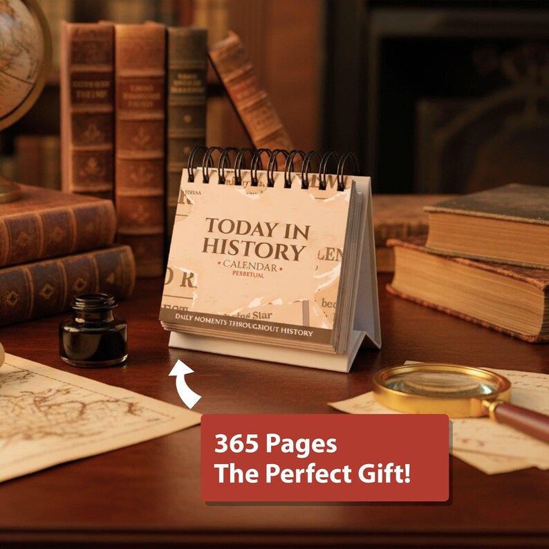 Today in History Perpetual Calendar - Etsy
