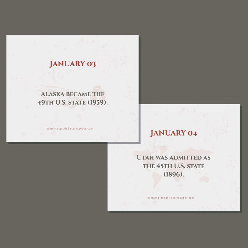 Today in History Perpetual Calendar - Etsy