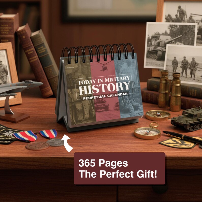 Today in Military History Perpetual Calendar - Etsy