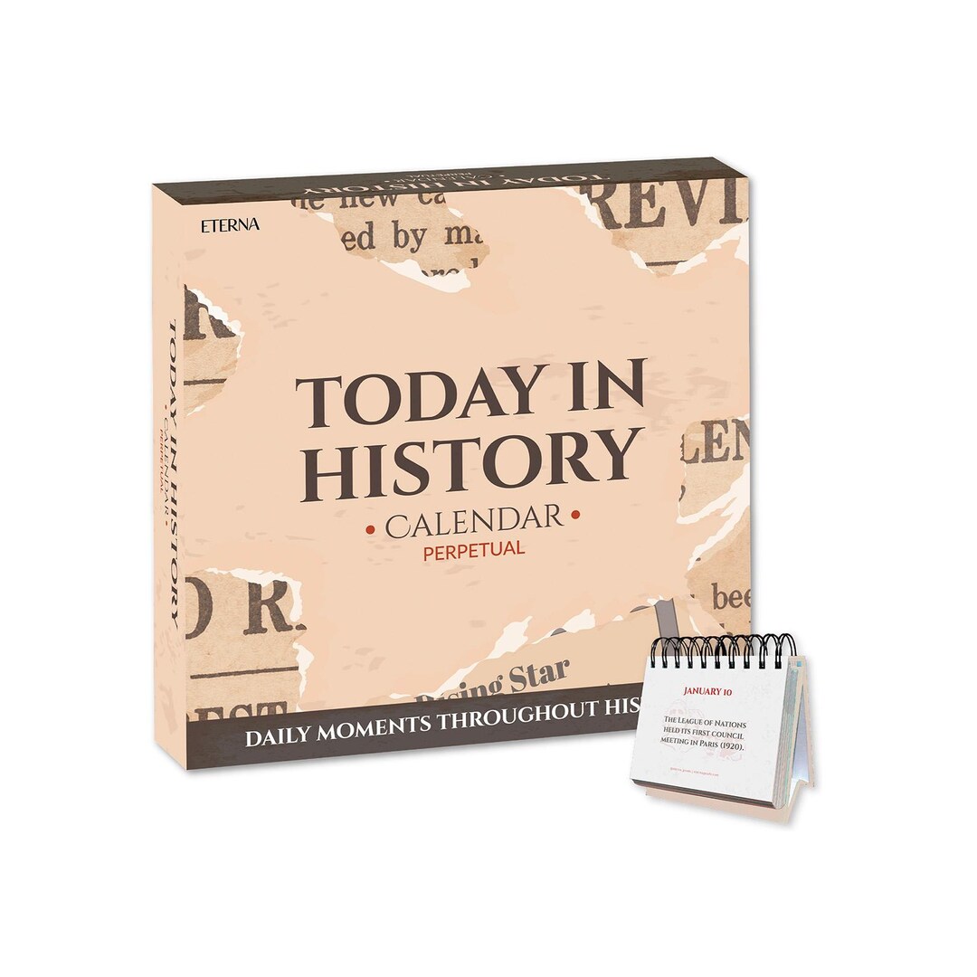 Today in History Perpetual Calendar - Etsy UK