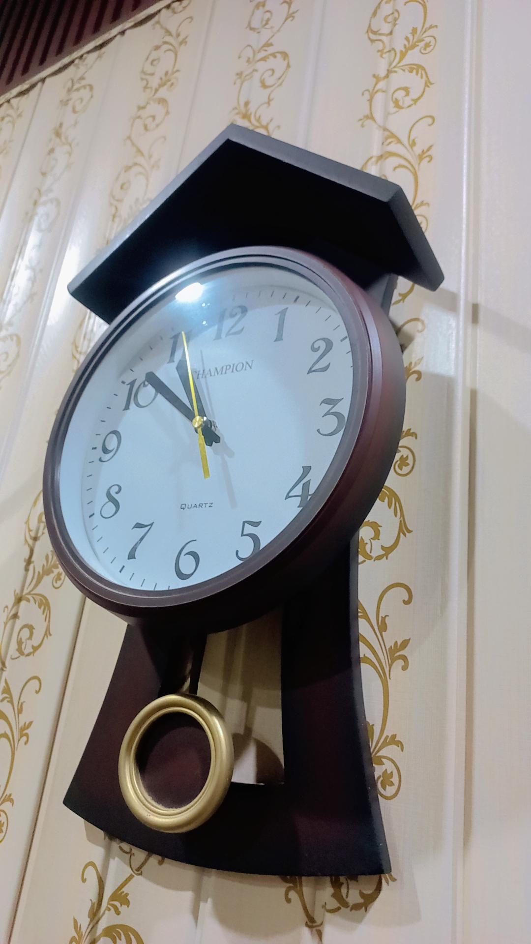 Pendulum Wall Clock, Stylish Home Accent, Vintage Inspired, Living Room ...