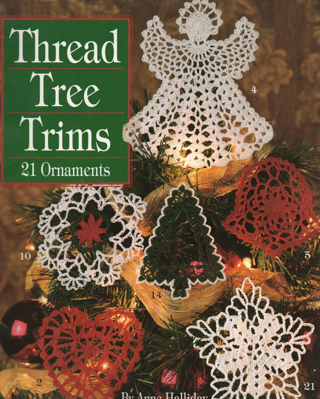 Thread Tree Times - 21 Crochet Ornaments Thread Patterns - Etsy