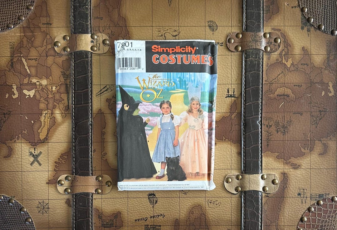 Simplicity 7801 Kids’ Wicked Witch of the West, Glinda, Dorothy Wizard ...