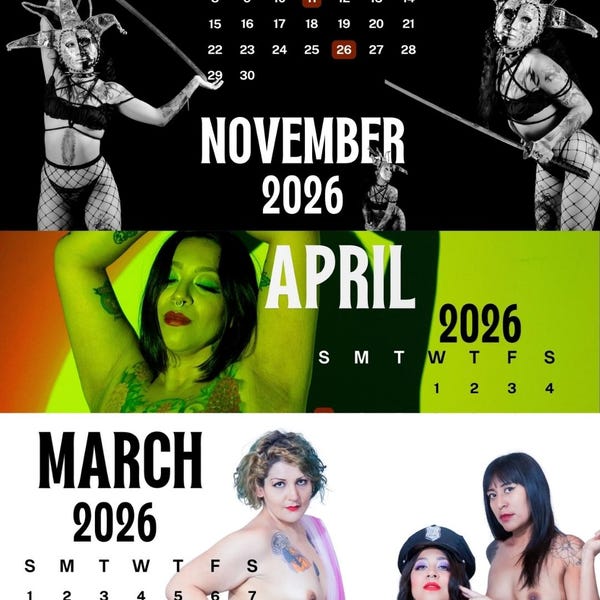 Nackte Frauen Kalender