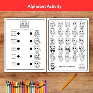 Animal Alphabet Worksheets: Letter Tracing, Sounds & Recognition - Etsy