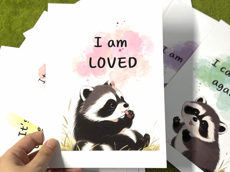 Printable Positive Affirmation Cards | Set of 9 Children Affirmation ...