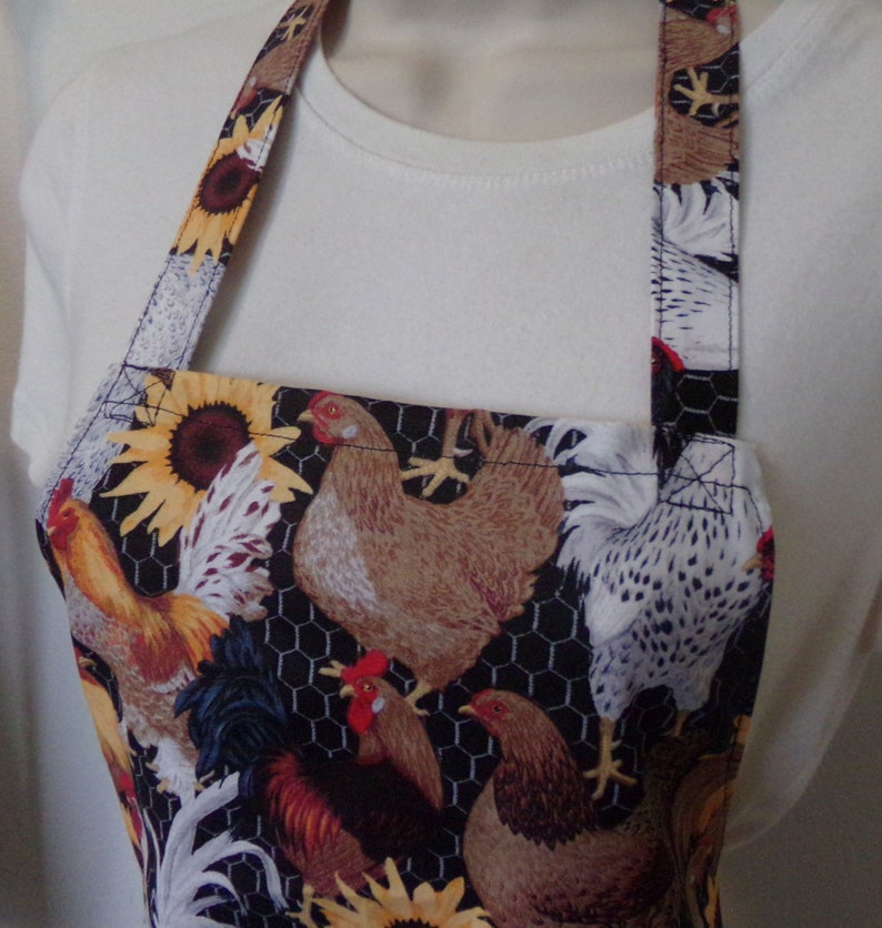 Full Apron Hens and Roosters - Etsy